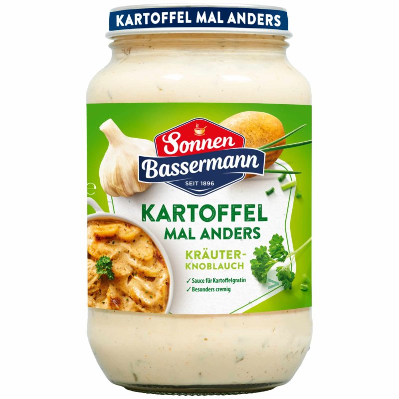 Sonnen Bassermann Kartoffel mal anders Kräuter-Knoblauch (405g Glas)