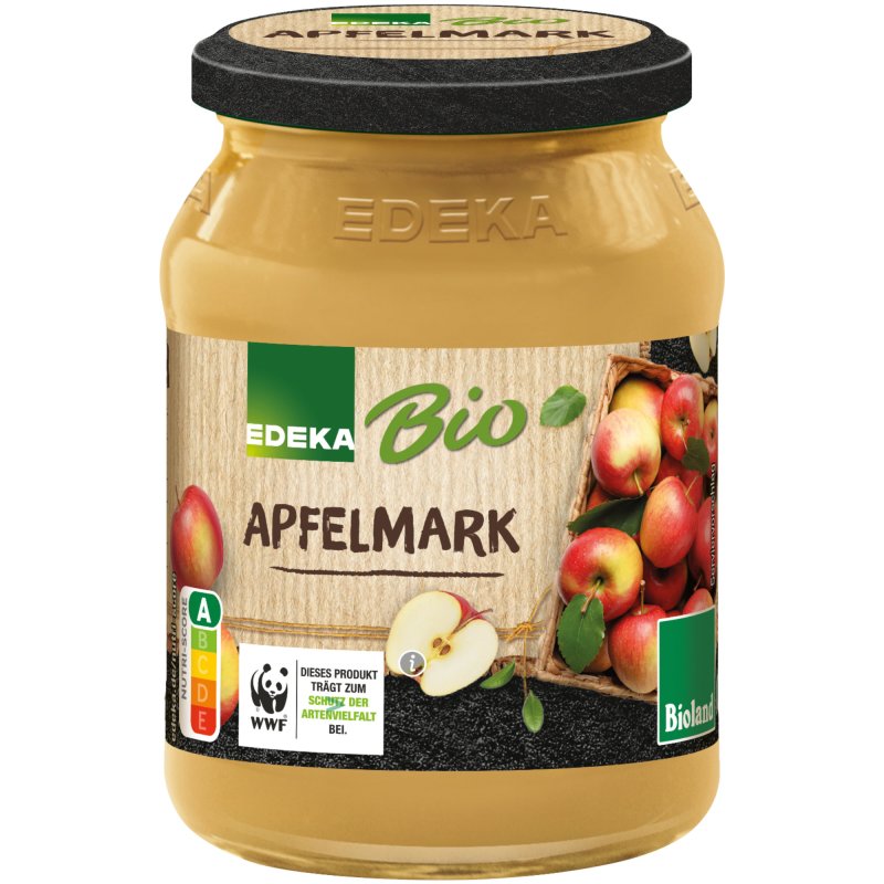 Edeka Bio Apfelmark aus 100% Äpfeln kaltgerieben (360g Glas)