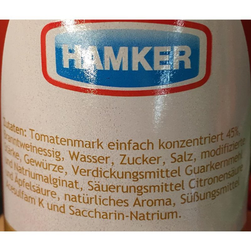 Hamker Curry Ketchup (1X875ml Flasche)