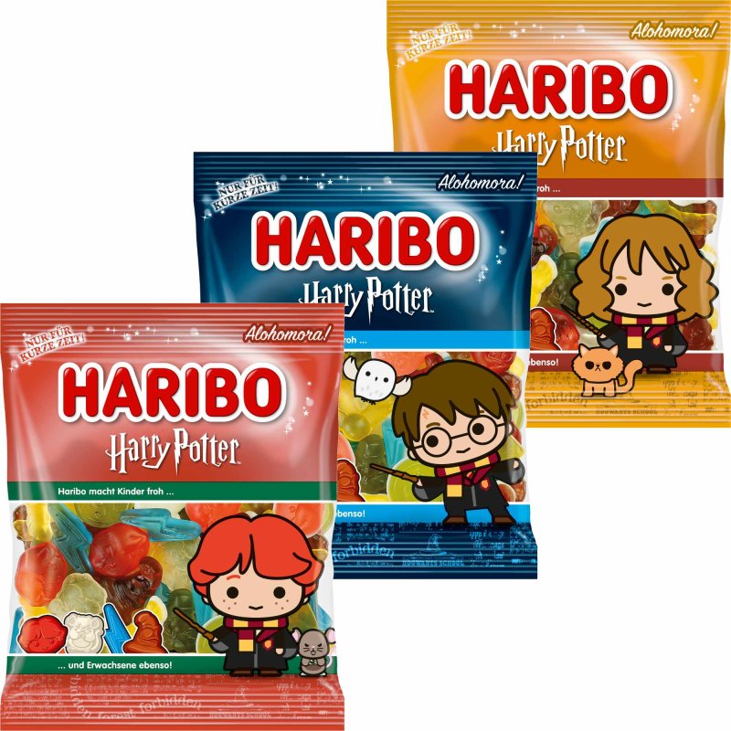 Haribo Harry Potter alle Editionen Bundle (3x160g Beutel)