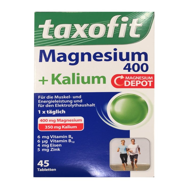 taxofit Magnesium 400 + Kalium Tabletten (30 Stk)