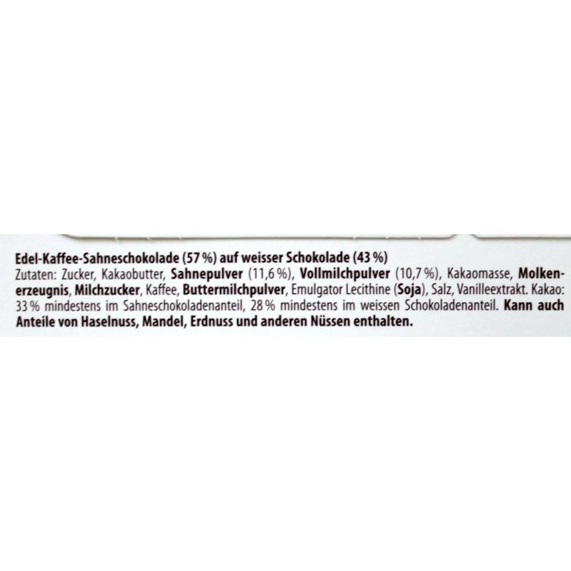 merci Kaffee Sahne Schokolade (100g Tafel)