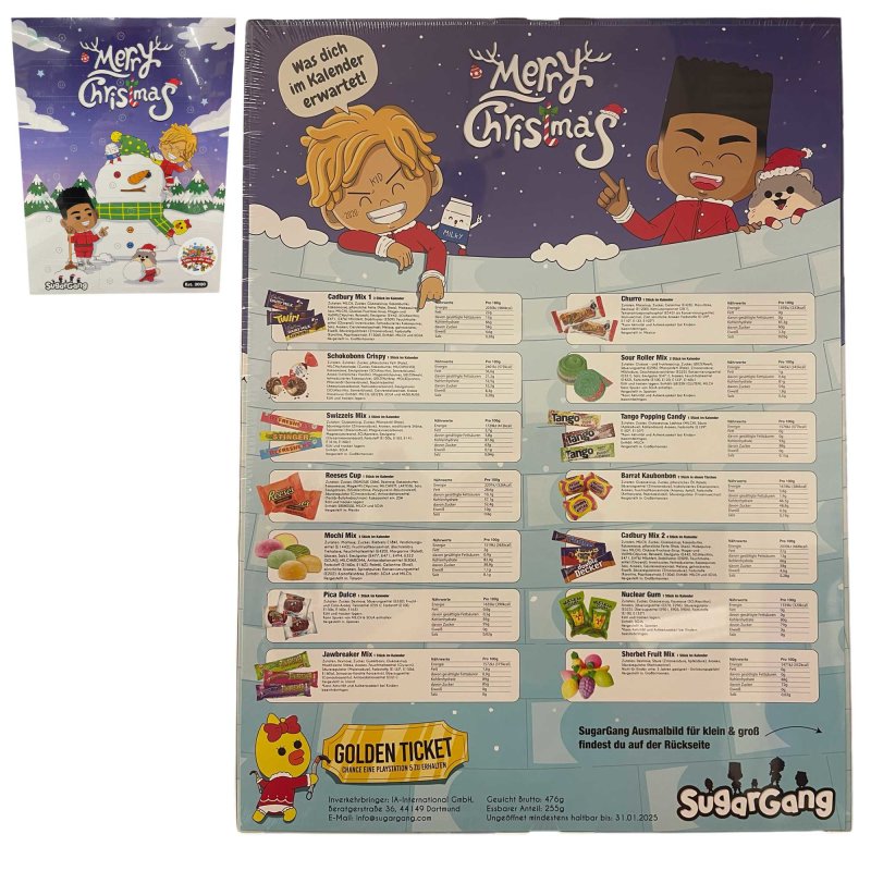 SugarGang Adventskalender XXL 479g
