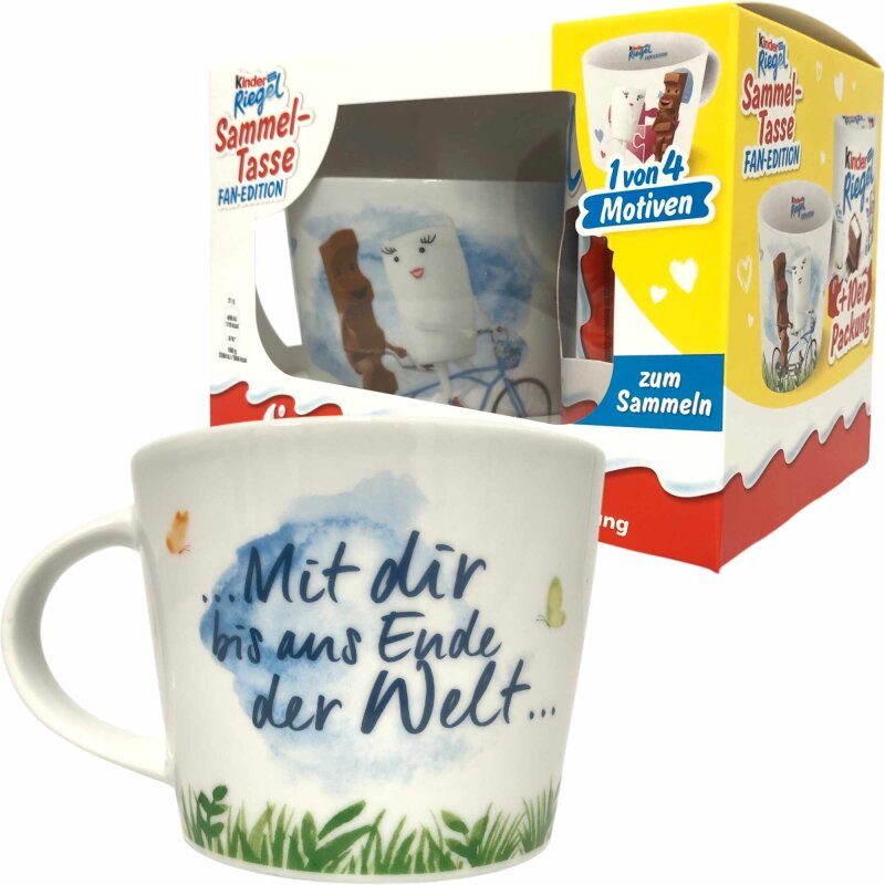 Kinder Riegel Sammeltasse 2025 Fan Edition Motiv 2 Mit dir bis ans En