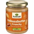 Alnatura Bio Erdnussbutter Crunchy 250g Glas 