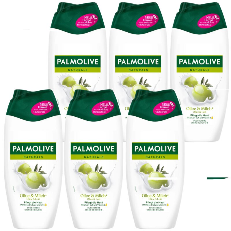 Palmolive Cremedusche Naturals Olive & Milch 6er Pack (6x250ml Packun