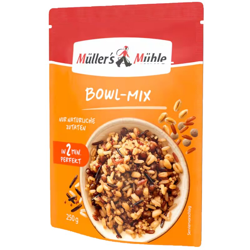Müller's Mühle 2 Minuten Reis Bowl-Mix (250g Beutel)