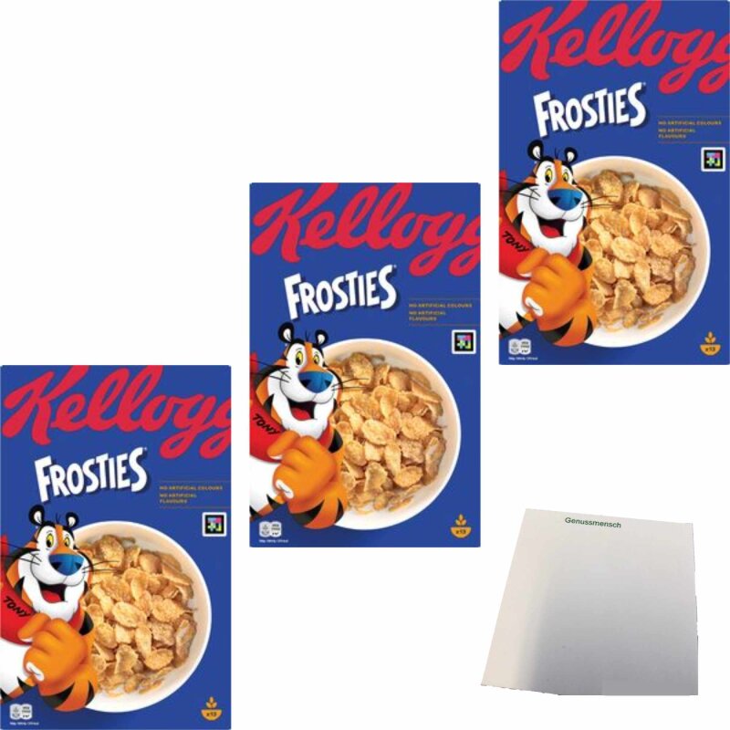 Kellogg's Frosties 3er Pack (3x400g Packlung) + usy Block