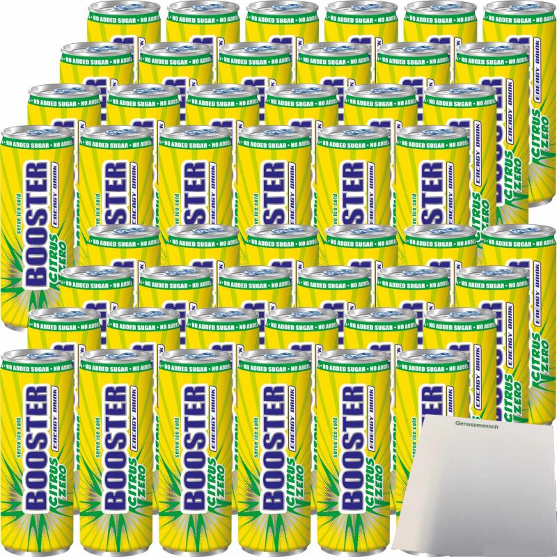 Booster Energy Drink Citrus Zero DPG 2er Pack (48x330ml Dose) + usy B
