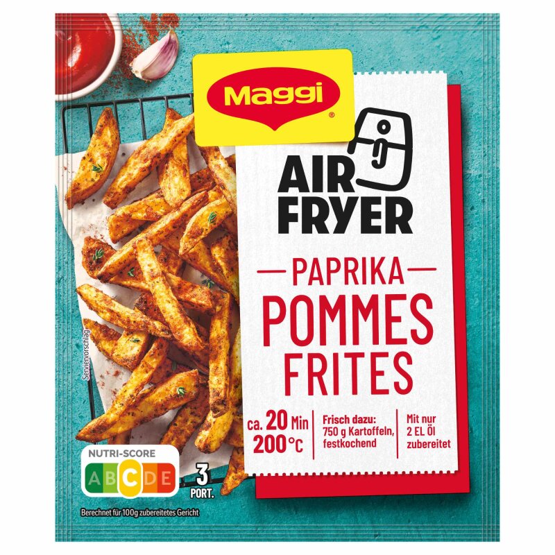 Maggi Air Fryer Paprika Pommes Frites Fix Gewürzmischung (34g Packung