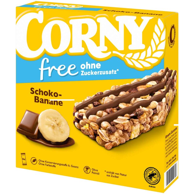 Corny Free Schoko & Banane 6er (120g Riegel)
