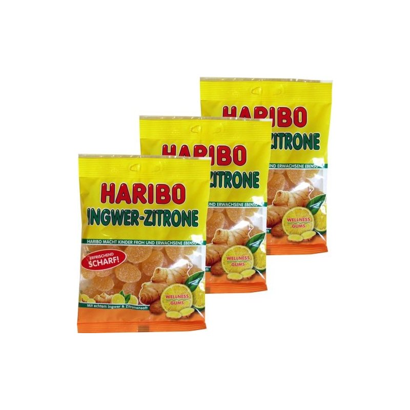Haribo Ingwer-Zitrone (3x175g Beutel)