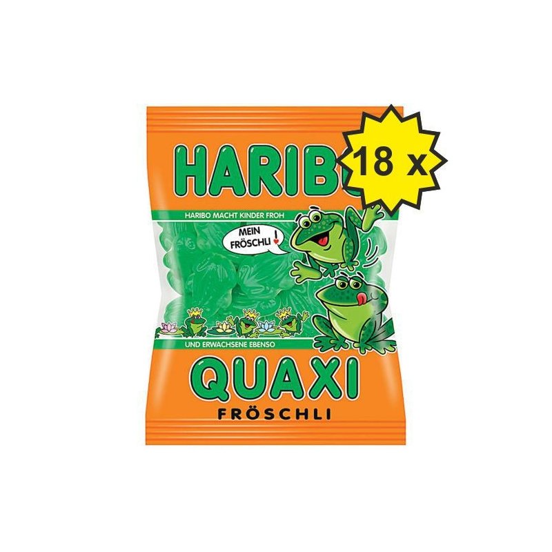 Haribo Quaxi Fröschli (18x 200g Beutel)