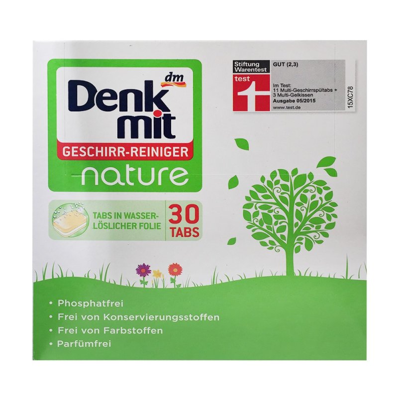Denkmit Geschirr-Reiniger-Tabs nature, 30 St