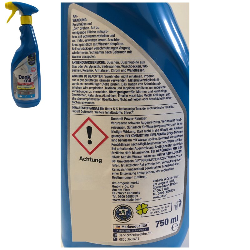 Denkmit Power-Reiniger Multi-Power 4 (750ml)