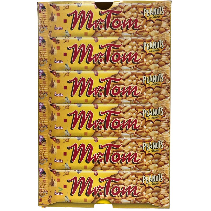 Mr. Tom Peanuts Erdnussriegel Kioskbox (36x40g Riegel)