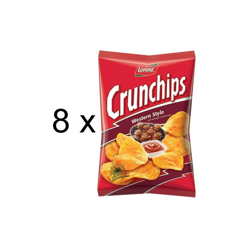 Lorenz Crunchips Western Style (8x 200g Tüten)