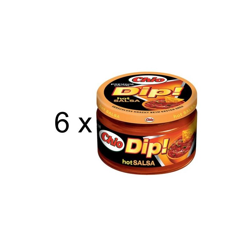 Chio Tortillas Dipp Hot Salsa (6x200ml Glas)