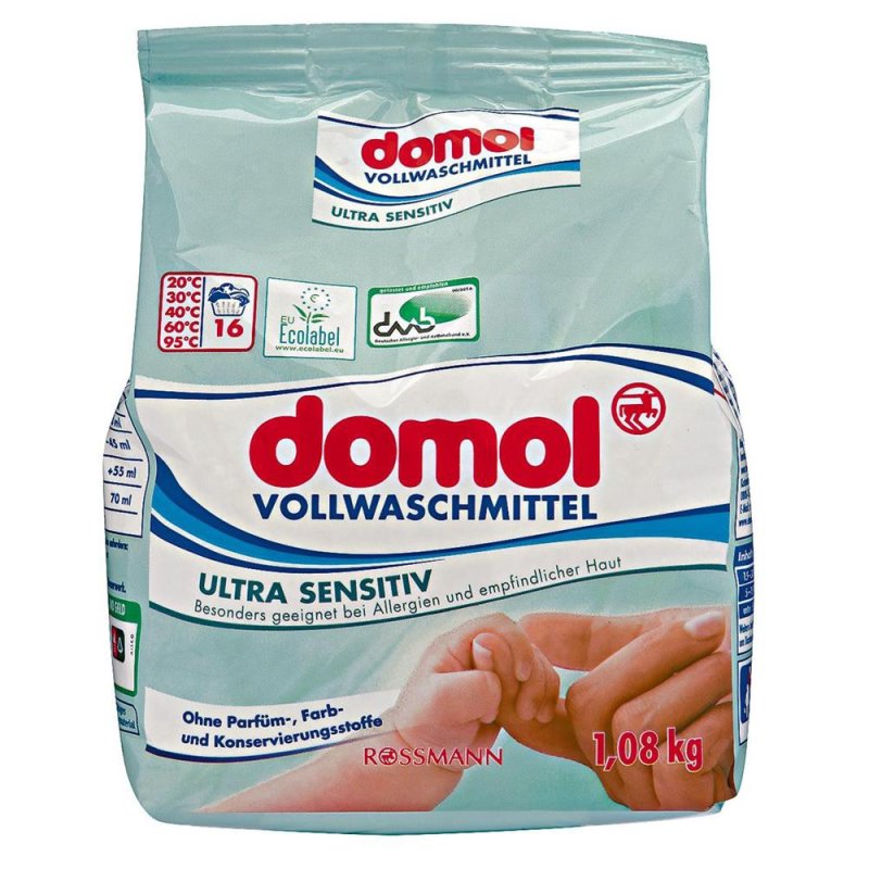domol Ultra Sensitiv Vollwaschmittel 16 WL (1,08 kg)