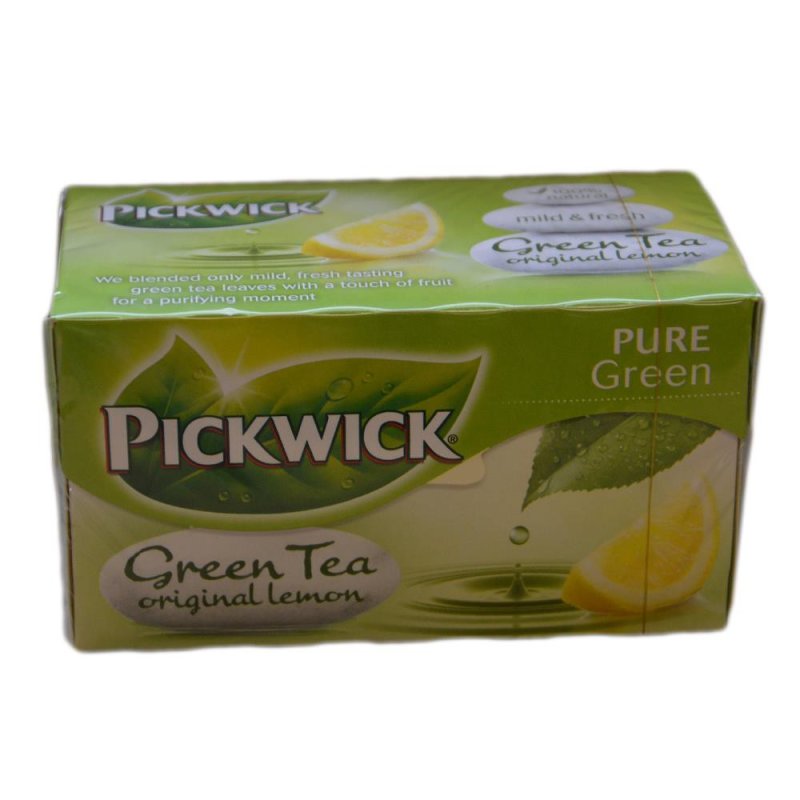 Pickwick Green Tea Original Lemon Grüner Tee mit Zitrone (20x1,5g Tee