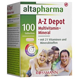 altapharma A-Z Depot Multivitamin + Mineral Tabletten 138 g, 100 Tabl