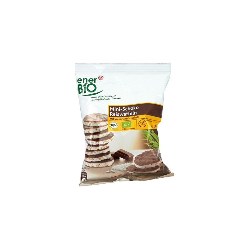 enerBiO Bio Mini-Schoko Reiswaffeln Mini-Schoko Reiswaffeln 60 g