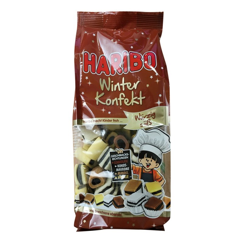 Haribo Winter Konfekt würzig süß (300g Beutel)