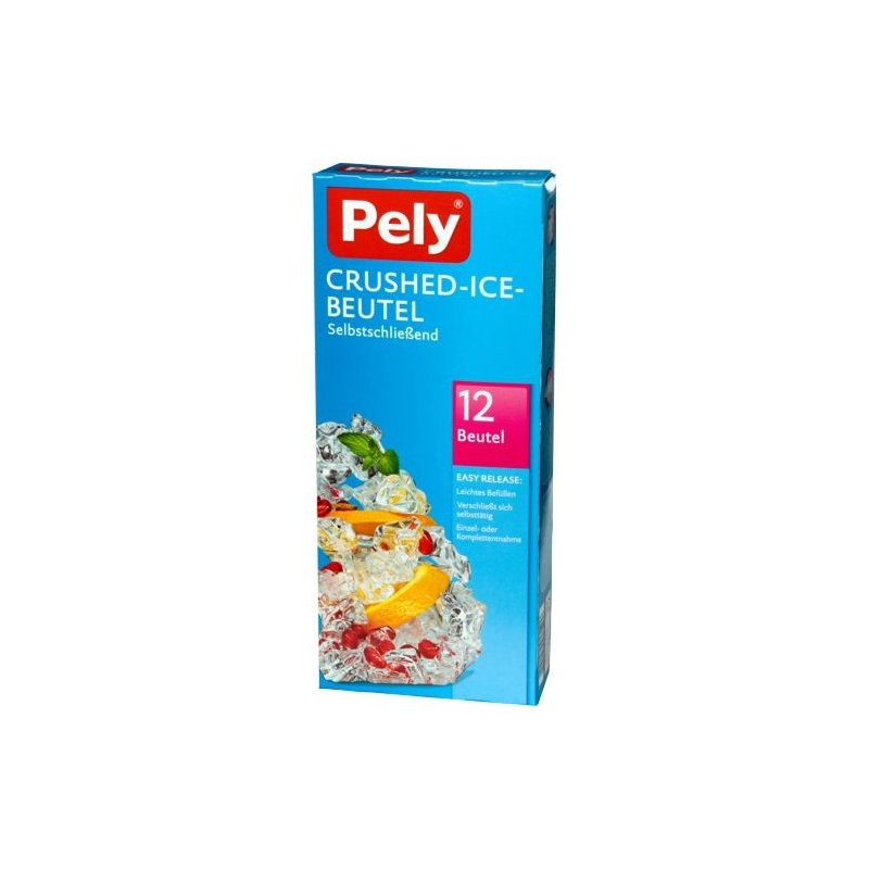 Pely Crushed-Ice-Beutel, selbstschließend, 12 Beutel