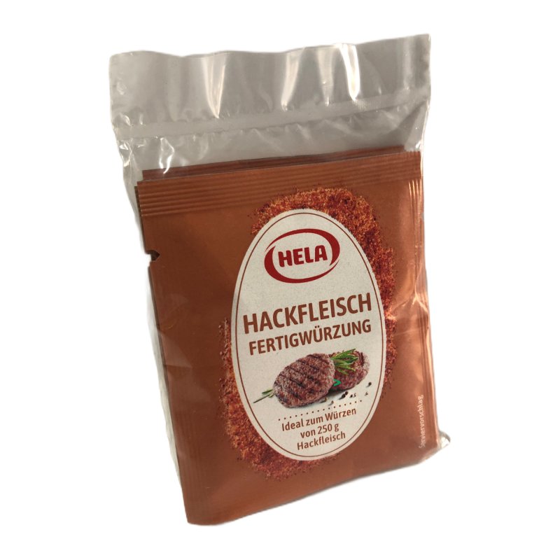 Hela Hackfleisch Fertigwürzung (1 Box, 150 Beutel a 7g)