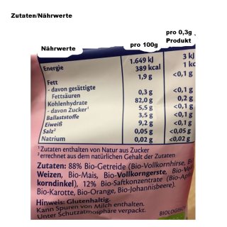 Hipp Kinder Knabber-Sternchen mit Früchten ohne Zuckerzusatz