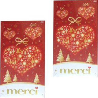 Merci Adventskalender, Merci Petits, Merci Crocant, 2er Pack (Motiv: