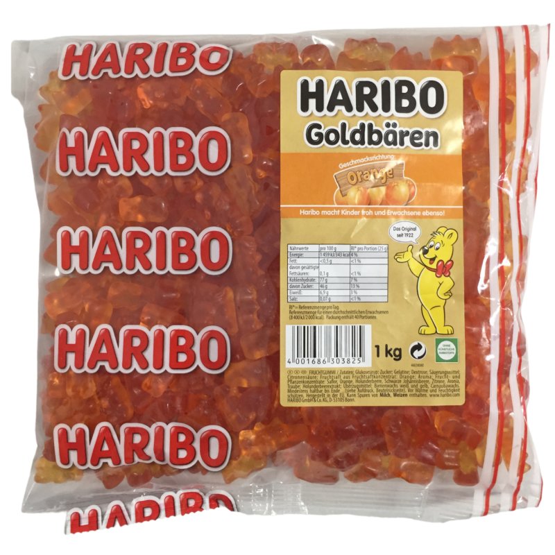 Haribo Goldbears orange single variety (1kg)