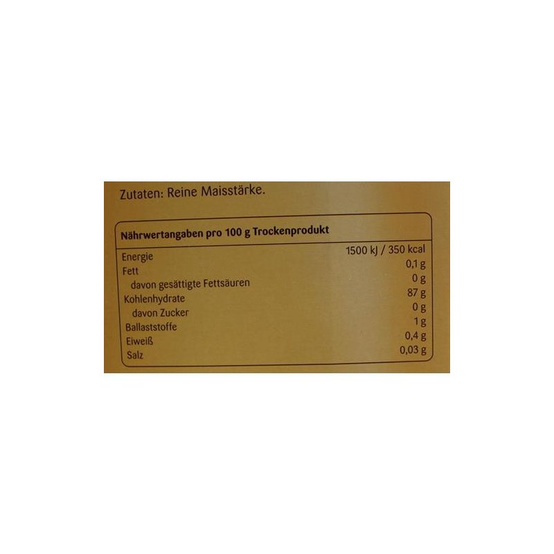 Knorr Mondamin Feine Speisestärke (1X2,5 kg Packung)