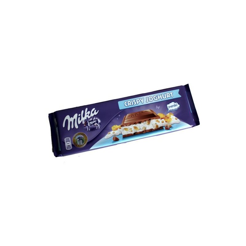 Milka Crispy Joghurt Knusprige Alpenmilch Schokolade (300g Tafel)