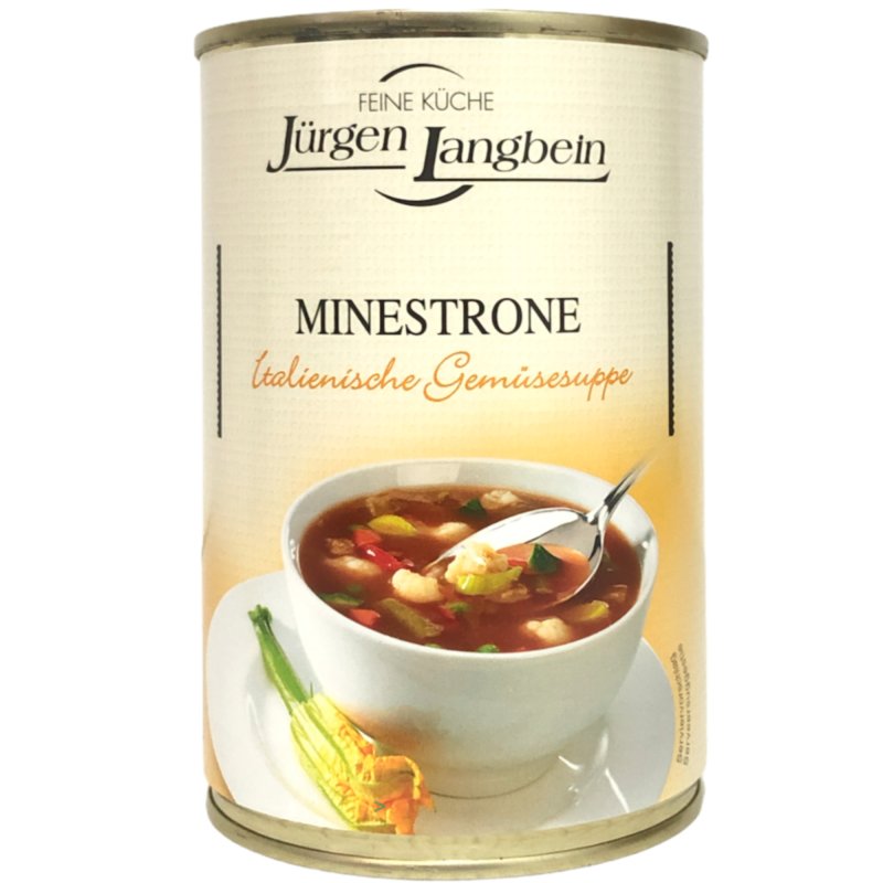 Jürgen Langbein Minestrone Italienische Gemüsesuppe 1er Pack (1x400ml