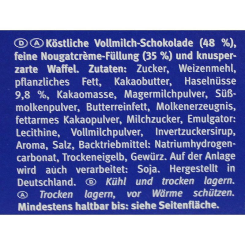 Bahlsen Ohne Gleichen Vollmilch (125g Packung)